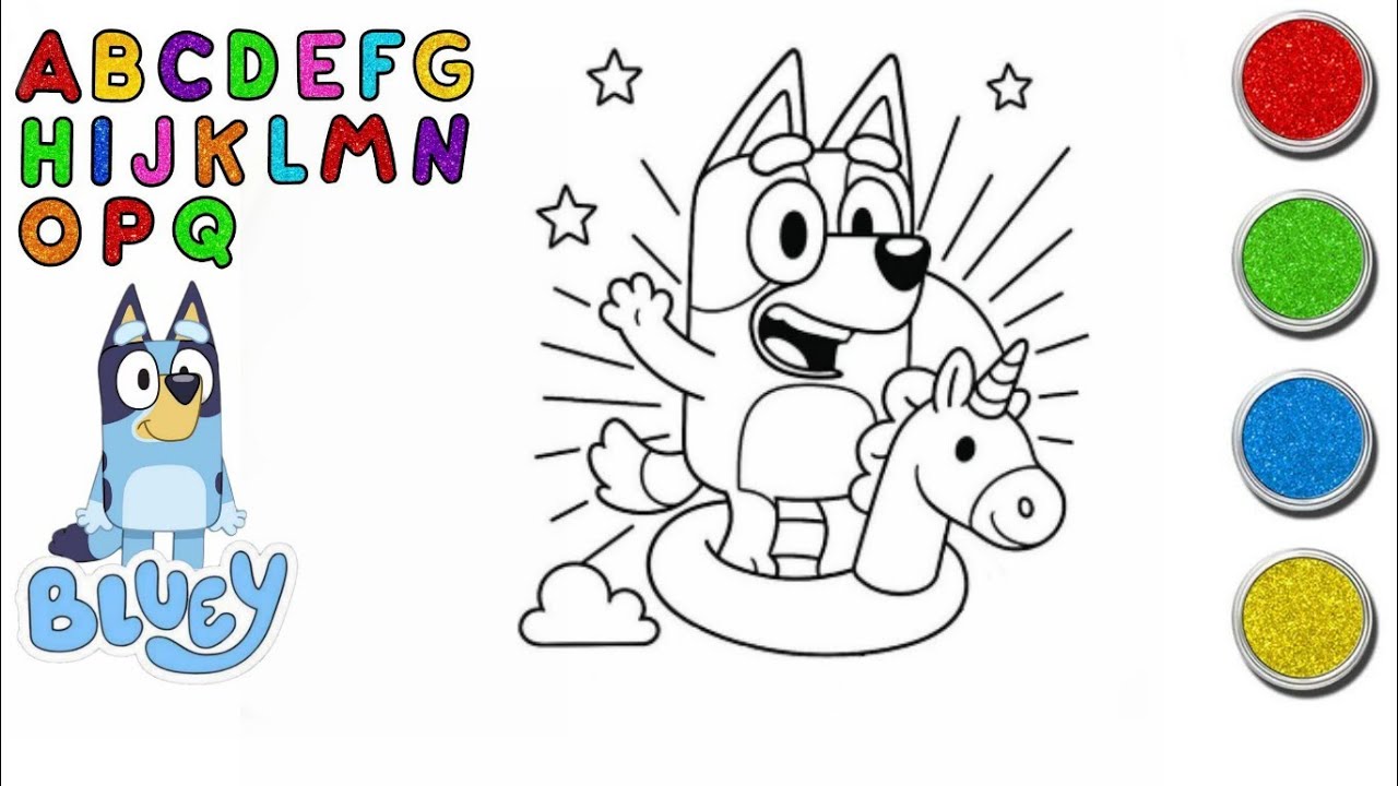 Bluey Drawing Fun with Friends 💙 | Learn and Play Together | Bluey ...