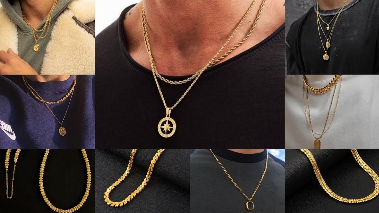 Latest And Stylish Mens Gold Chain Pendant | Mens Gold Chain Necklace ...