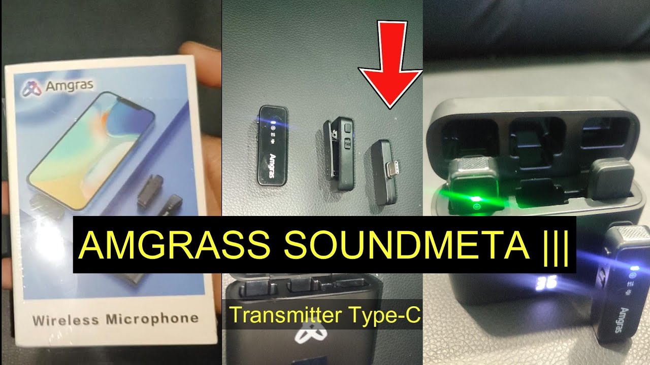 Amgras SoundMeta III ANC Microphone Wireless Lapel Lavalier for Sing ...