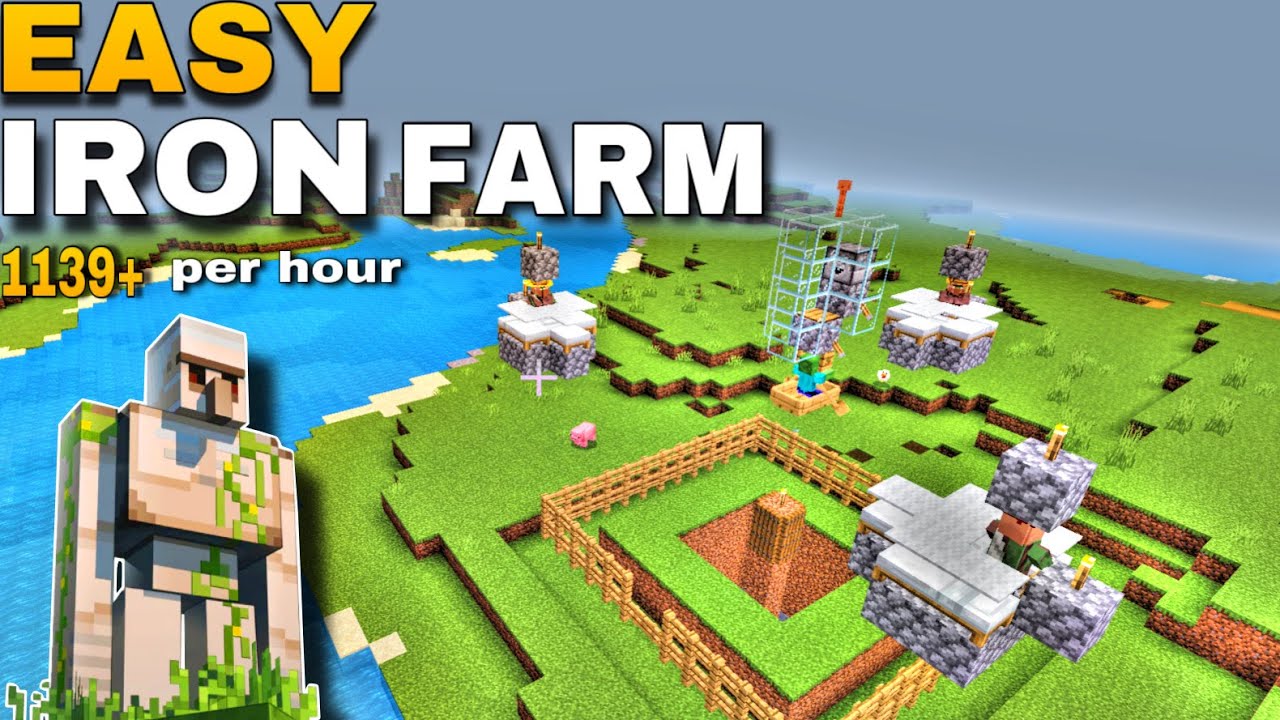EASY IRON FARM IN 15 MINUTES | MINECRAFT 1.20.81 - YouTube