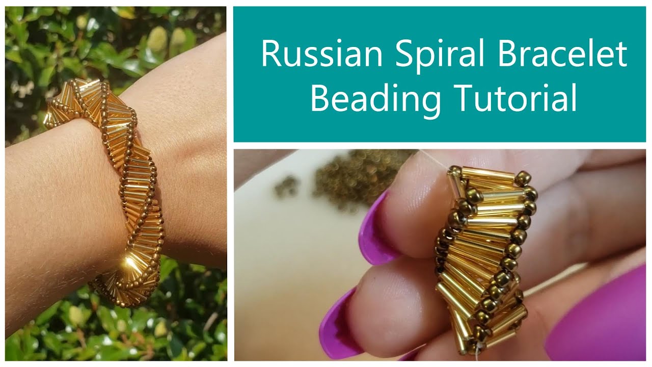 Russian Spiral Bracelet Beading Tutorial - YouTube