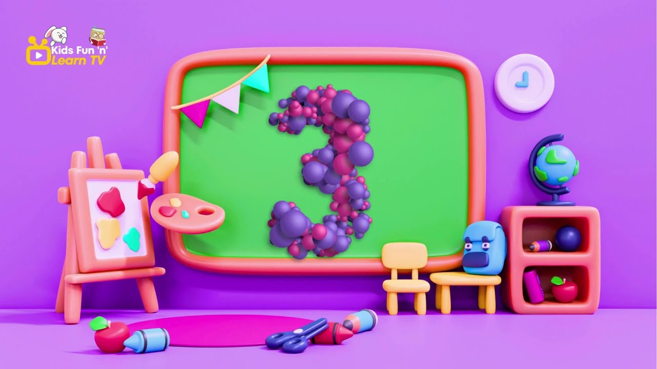 1 to 10: Learning Numbers with Fun Spells | Kids Fun 'n' Learn TV - YouTube