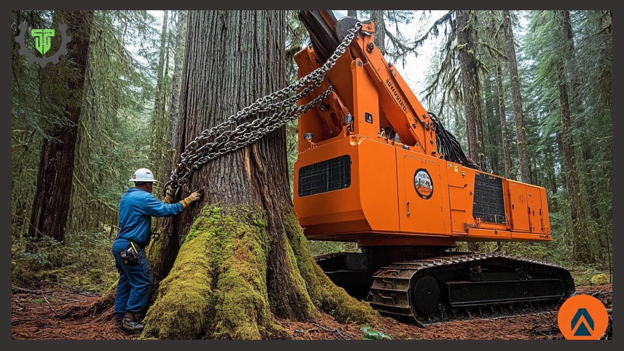 Extreme Dangerous Fastest Big Chainsaw Cutting Tree Machines | Biggest ...