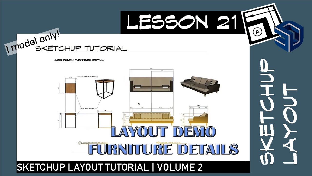 Sketchup Layout 21 - Speedbuild of a Karaoke/KTV Mini Bar Room - YouTube