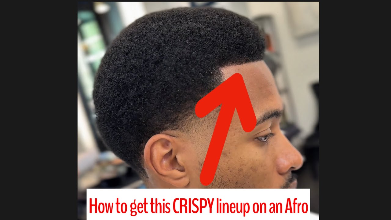 How to TAPER FADE & LINEUP an Afro - YouTube