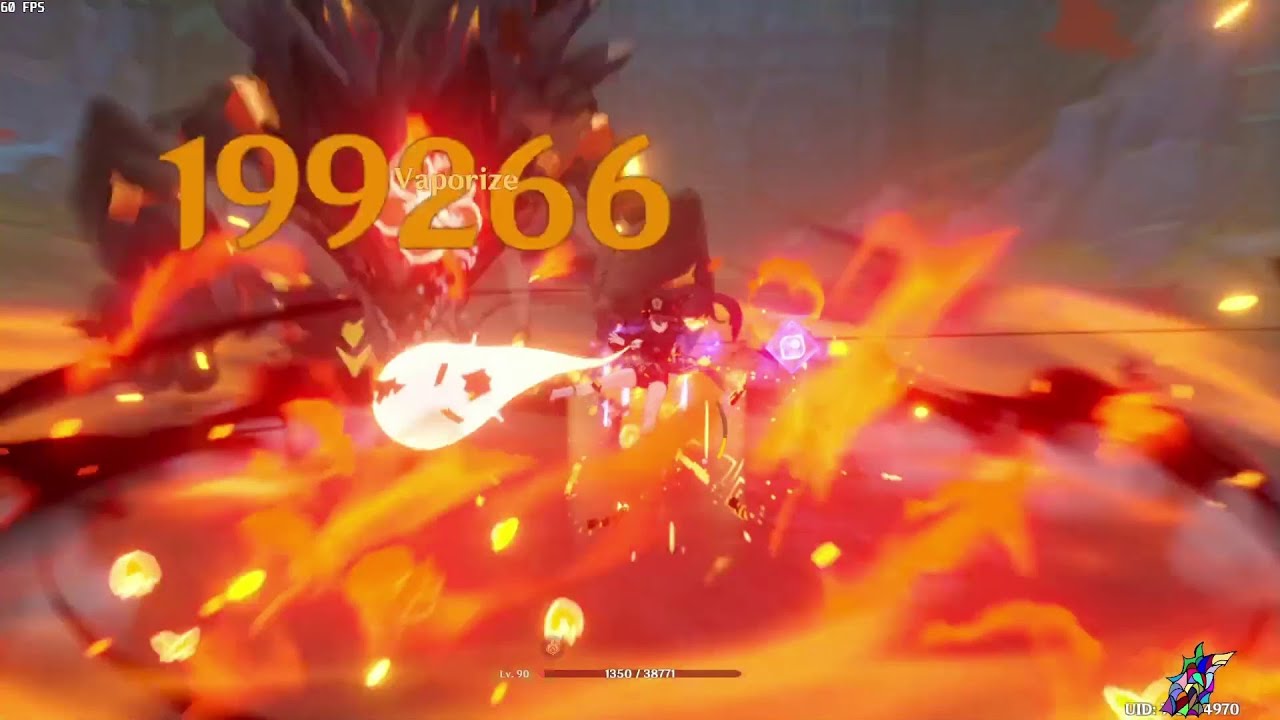 Genshin Impact - My Weak C0 Hu Tao Vs Pyro Primo Geovishap - Quick ...