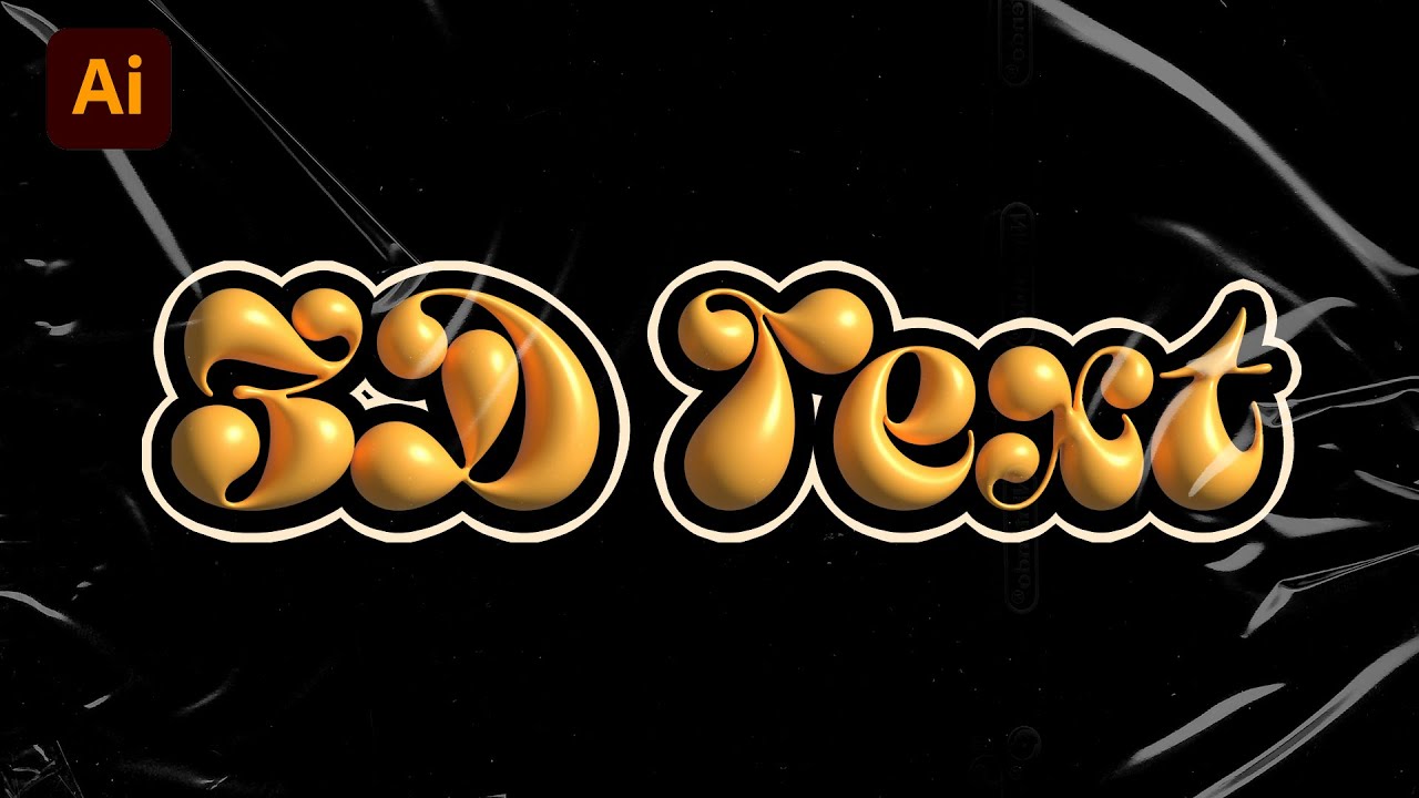 Inflated 3D text illustrator 2023 | Simple & Easy - YouTube