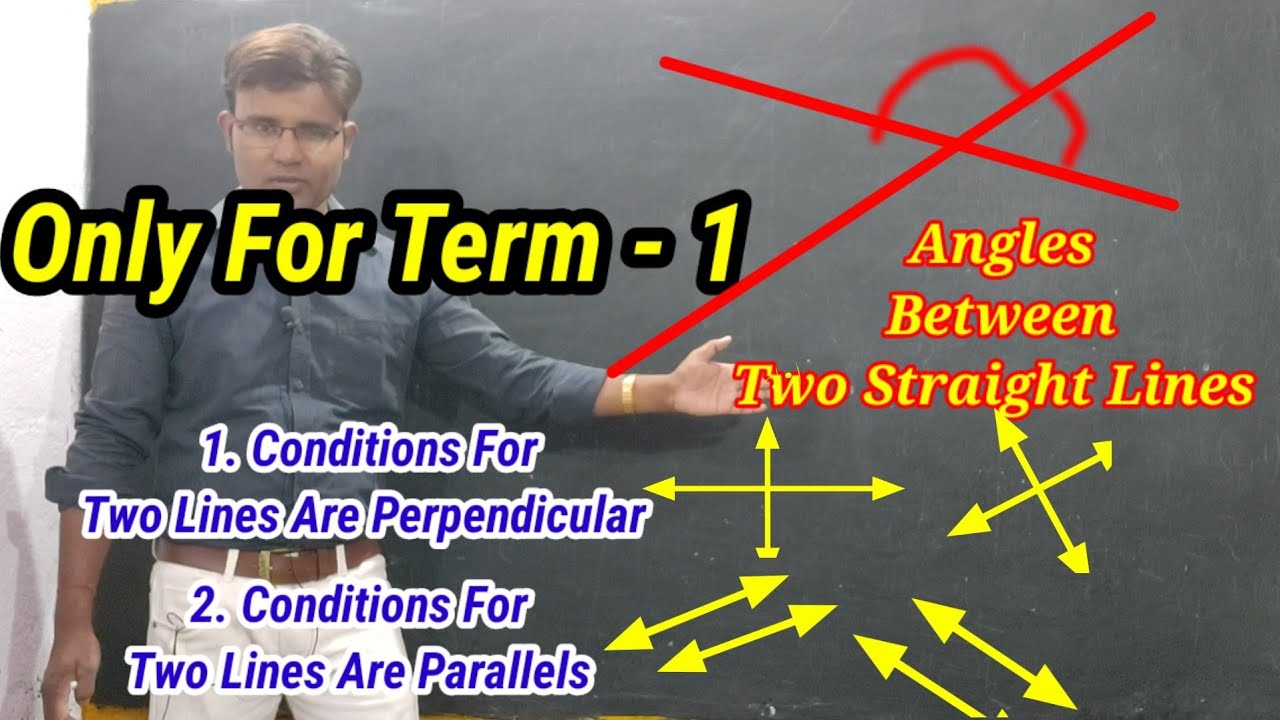 Angles B/W Two Straight Line Condition For Perpendicular & Parallel By ...