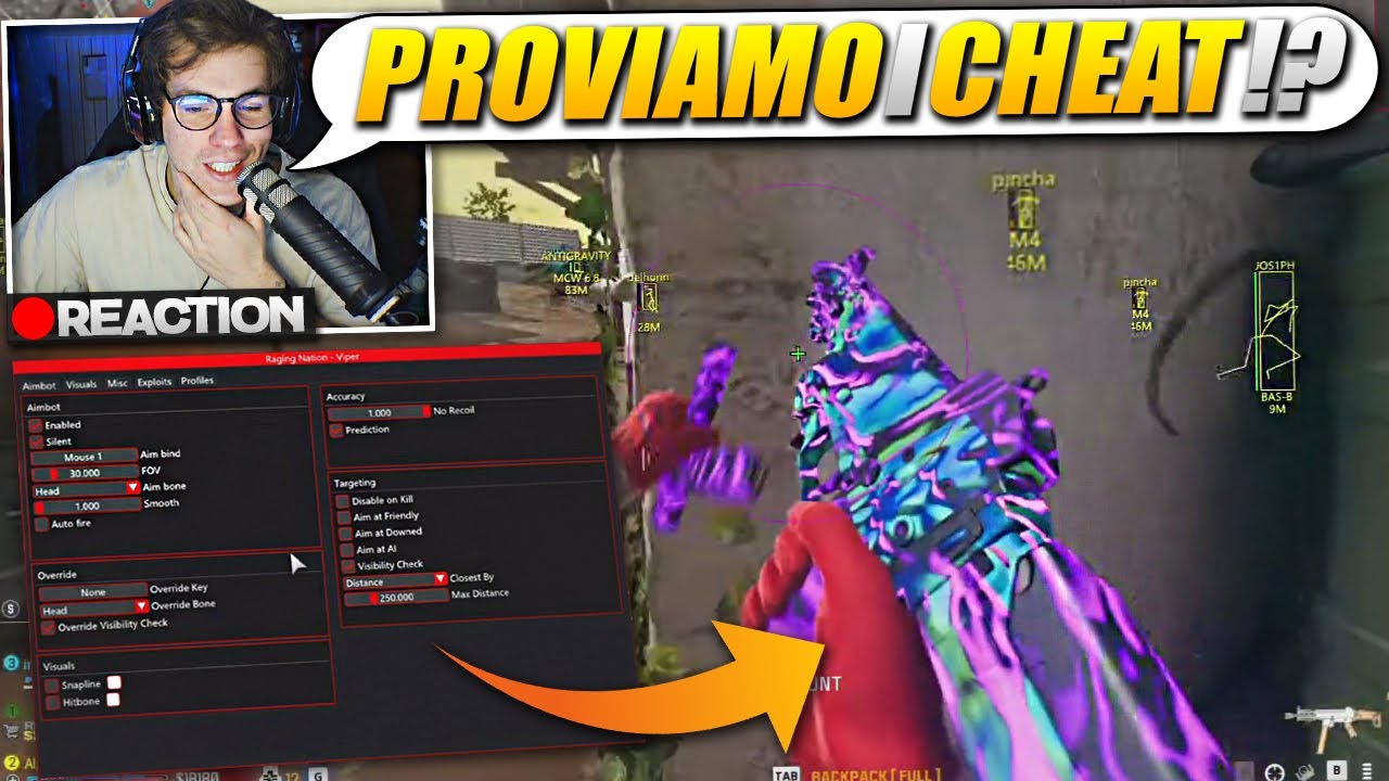 REAGISCO al CHEATER PIÙ POTENTE di WARZONE 3 con AIMBOT, WALLHACK e ...