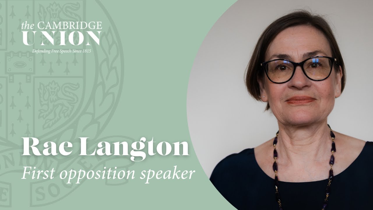 Rae Langton | This House Believes In A Loving God | Cambridge Union ...