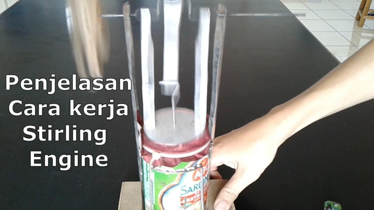 Penjelasan prinsip kerja Stirling engine - YouTube