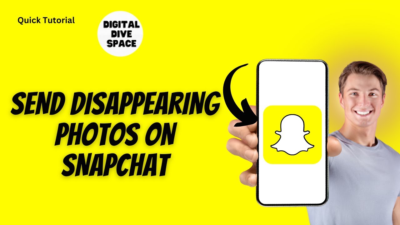 How To Send Disappearing Photos On Snapchat - YouTube