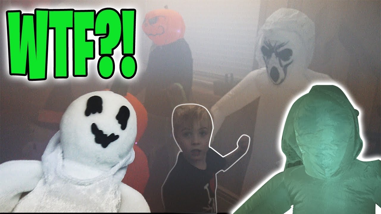 Haunted Ghost Inflatable Moving By Itself! (scary) Spooky Halloween ...