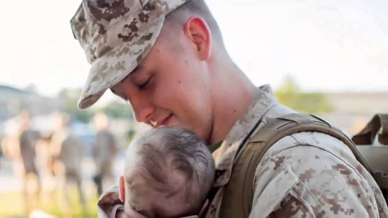 Soldier Meets Baby for First Time Compilation.mp4 - YouTube