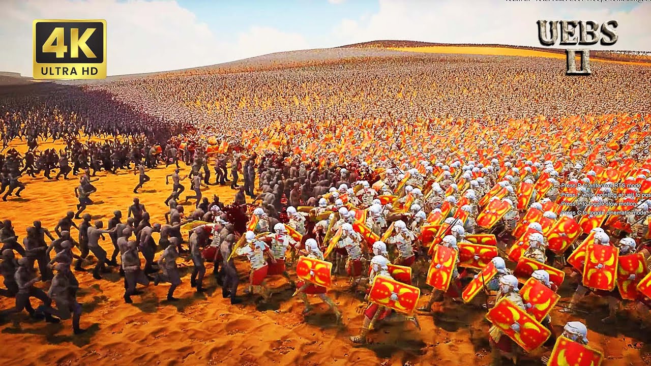 3,000,000 ZOMBIES VS 400,000 ROMAN TOTAL WAR ARMY | Ultimate Epic ...