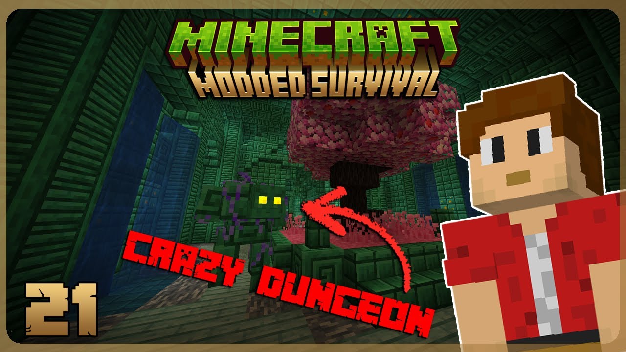The CRAZIEST Dungeon in Modded Minecraft 🪙 | Minecraft Modded Survival ...