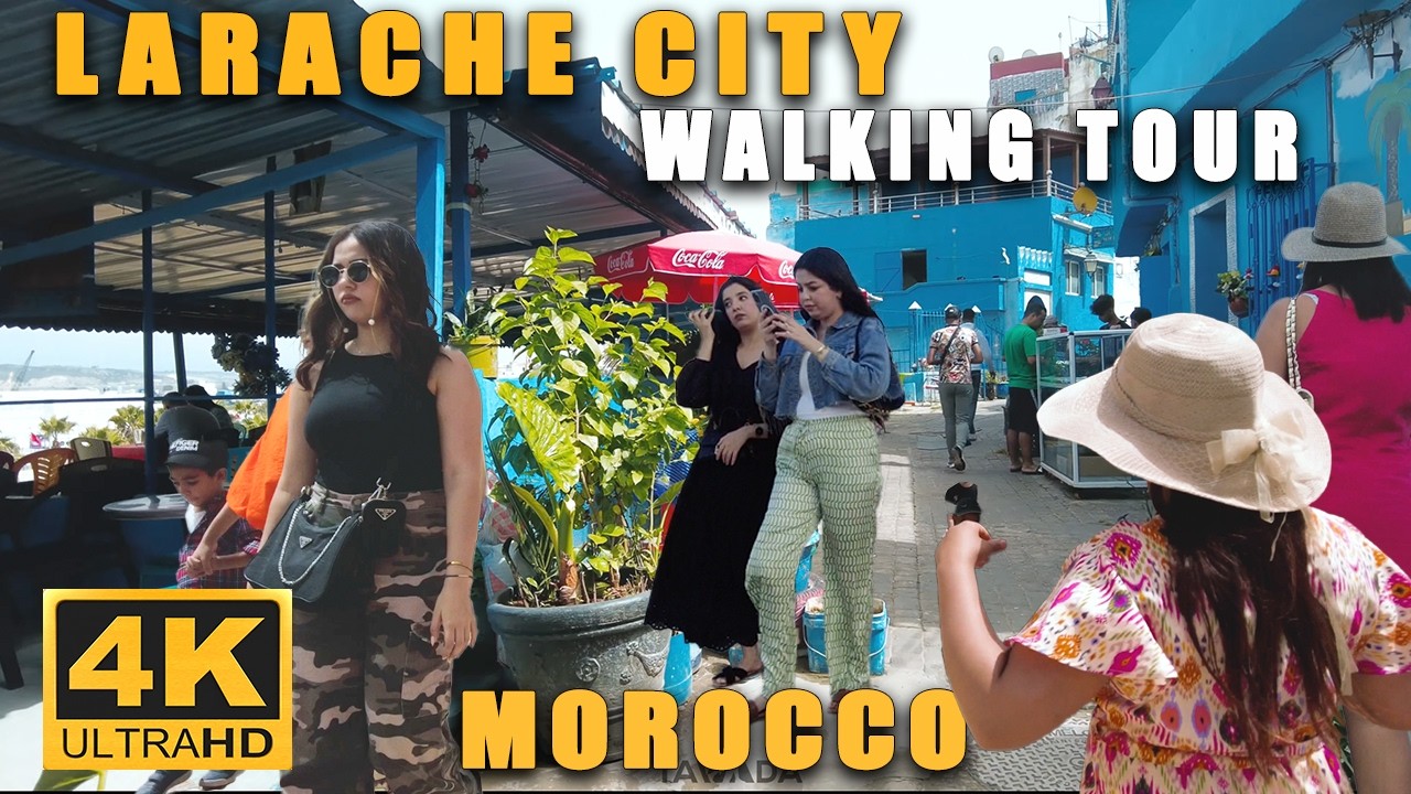 Larache city walking tour (Morocco) 4K UHD - YouTube