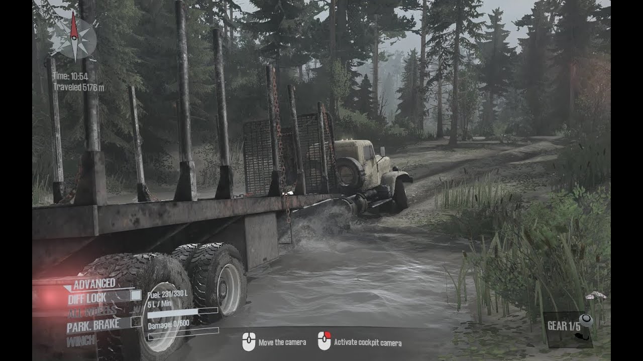 MudRunner Hardcore Offroad Drive with Log Transport Truck | DFLYS GAMING. - YouTube