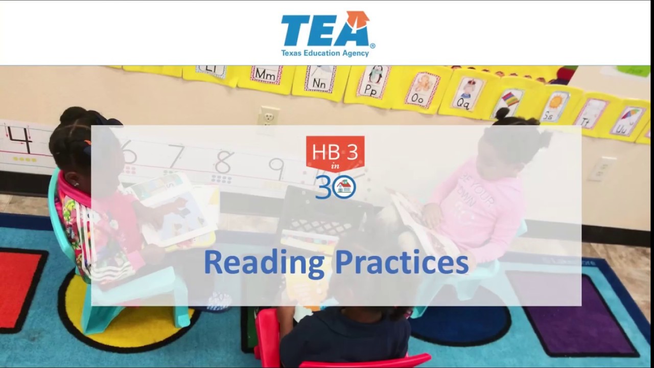 HB 3 in 30: Reading Practices - YouTube