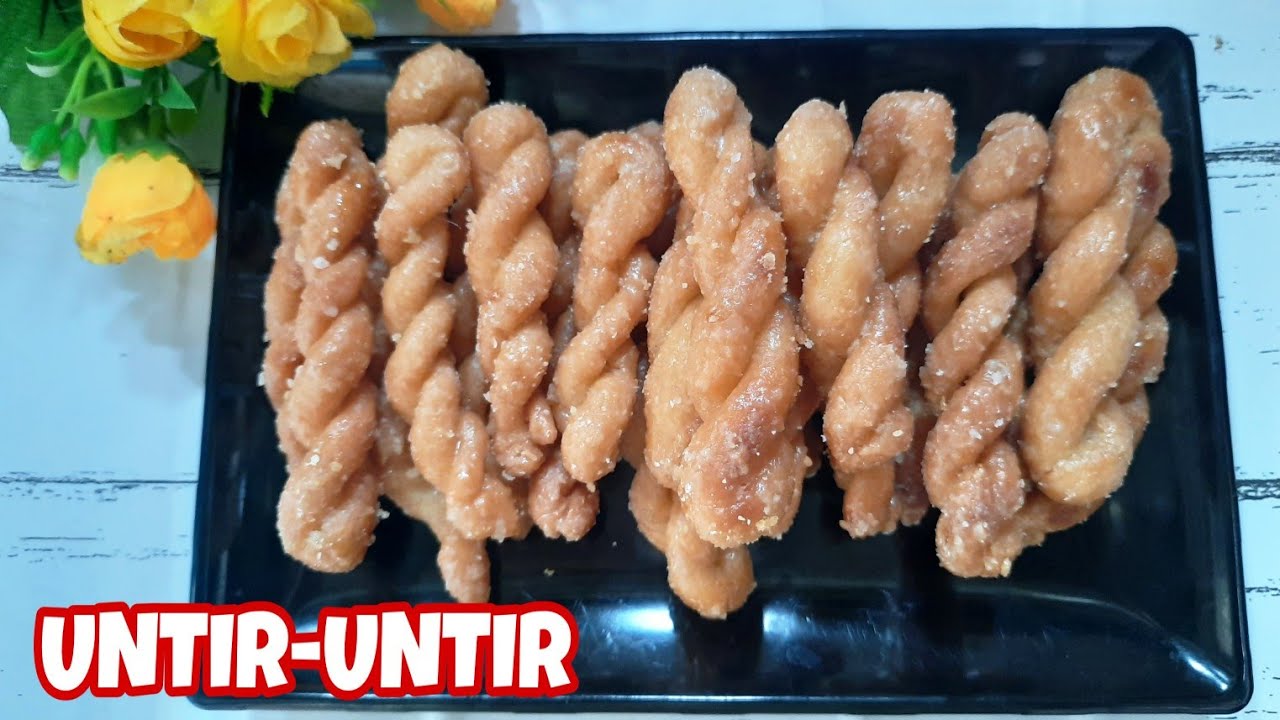 KUE UNTIR-UNTIR RENYAH DAN LEMBUT | RESEP KUE TAMBANG - YouTube