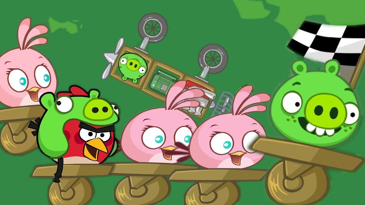Angry Birds - RUSH RUSH CRAZY STUNT WHEELIE FLIP WHEN RACING! - YouTube