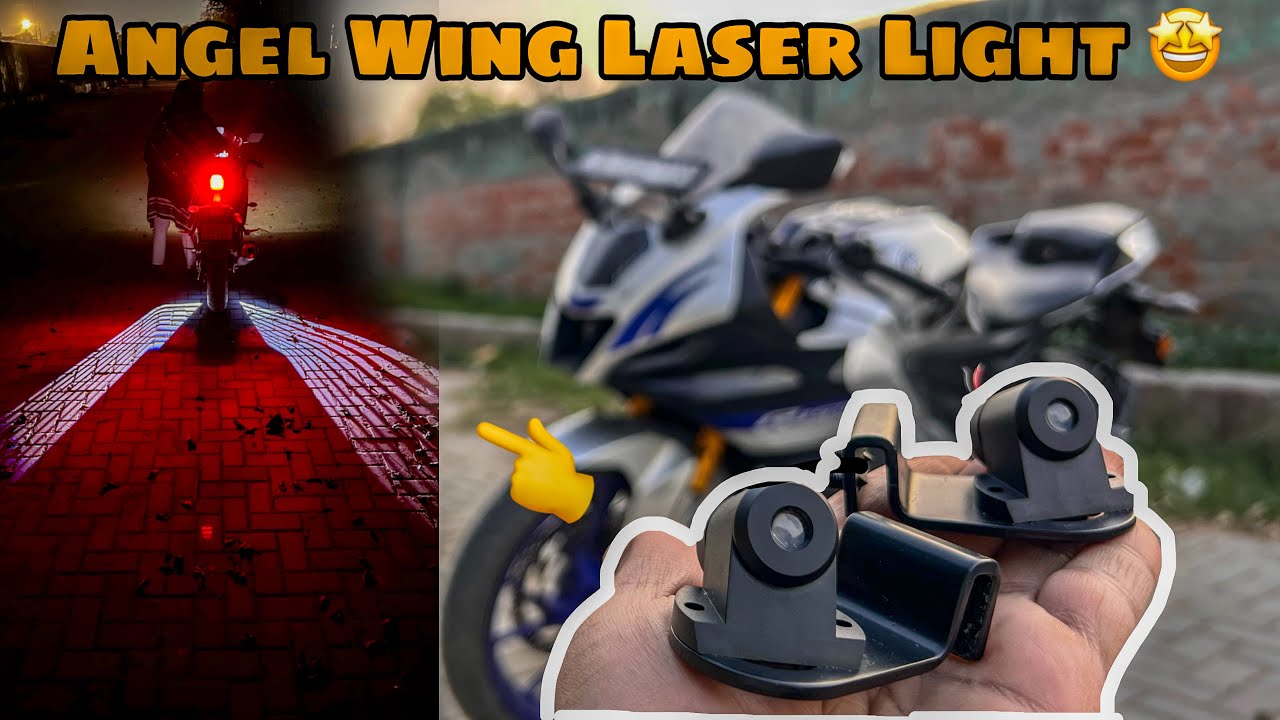 Motorcycle Angel Wing Laser Light 🤩 | R15m modification | R15 v3 ...