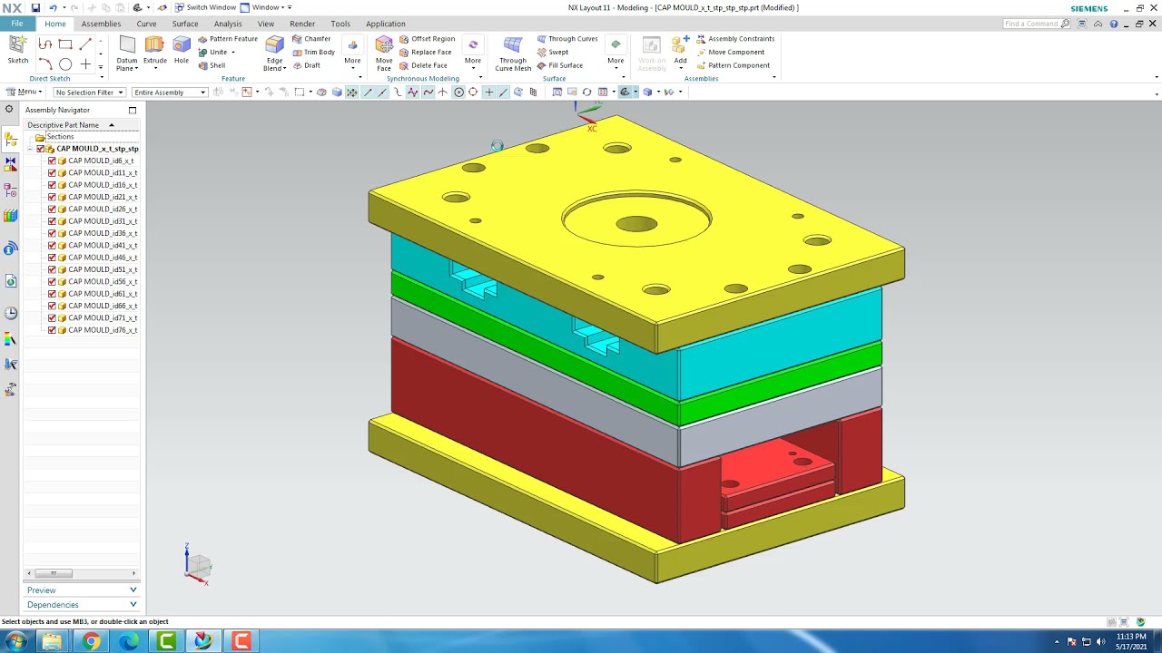 STRIPPER PLATE MOULD BASIC CONCEPT OF CAP MOULD DESIGN - YouTube
