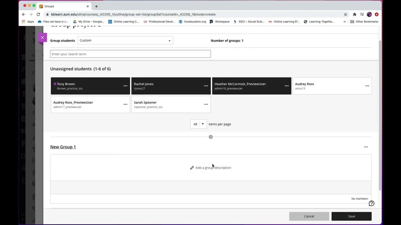 Blackboard Ultra Groups: Create Course Groups - YouTube
