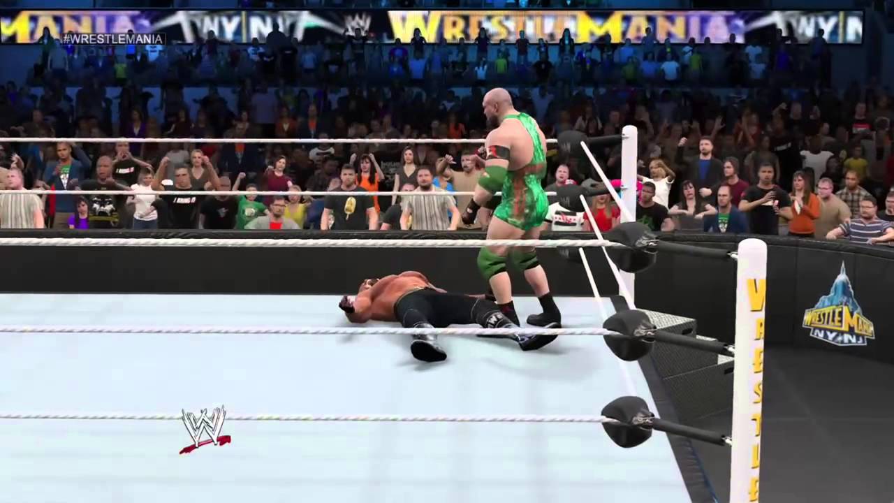 Ryback TOSSES Hulk Hogan like a pizza WWE WrestleMania match - YouTube