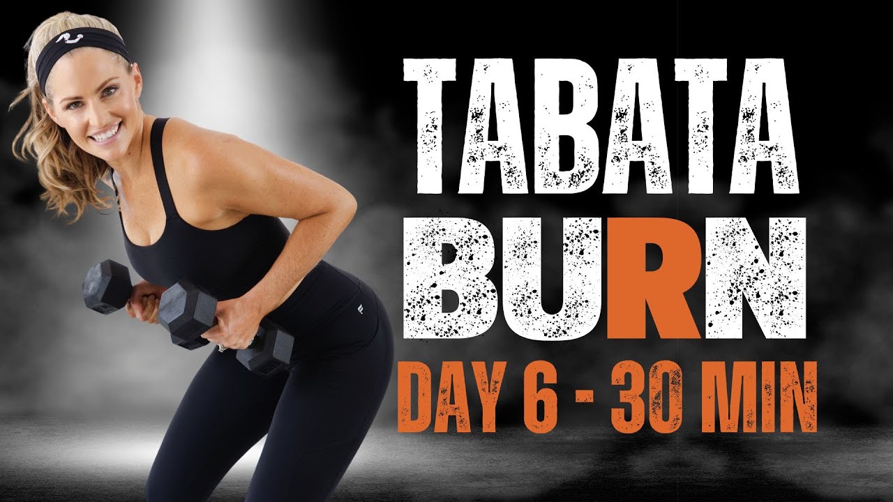 30 Minute Dumbbell Tabata Burn Workout - BURN #6 - YouTube