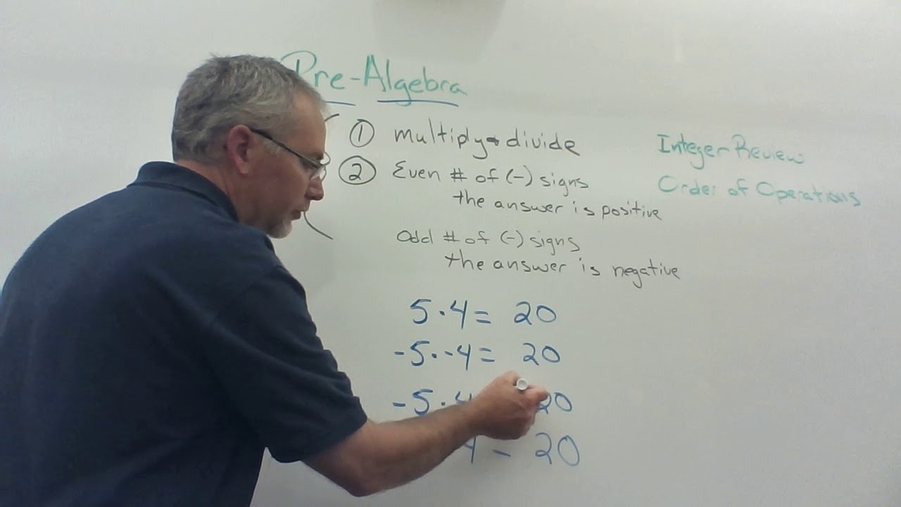 Pre Algebra Day 1 - YouTube