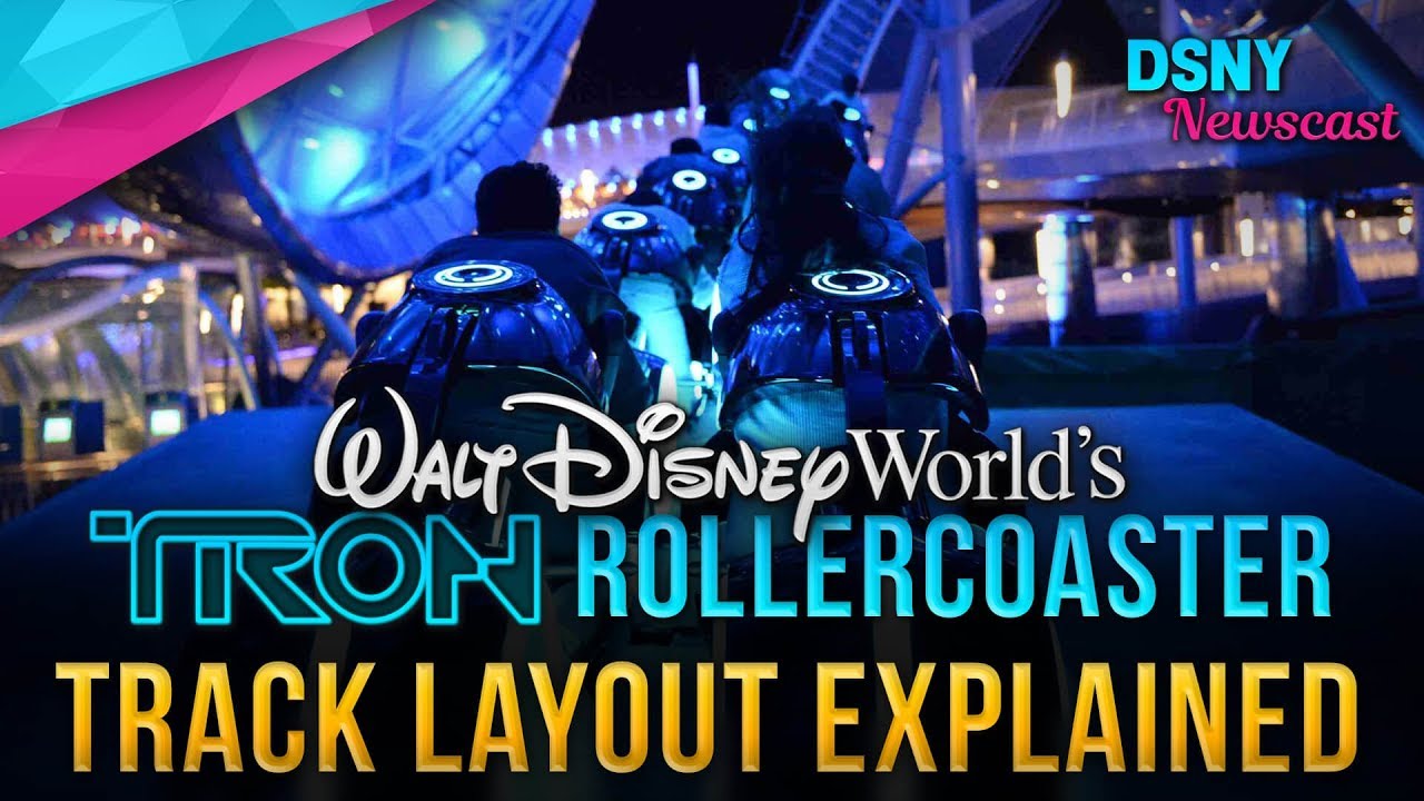 TRACK LAYOUT for TRON Rollercoaster coming to Walt Disney World in 2021 ...