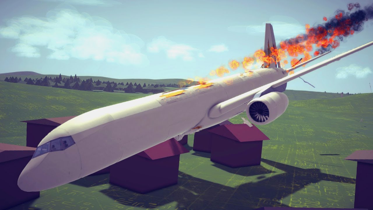 Realistic Airplane Crashes, Emergency Landings & Disasters #24 | Besiege - YouTube