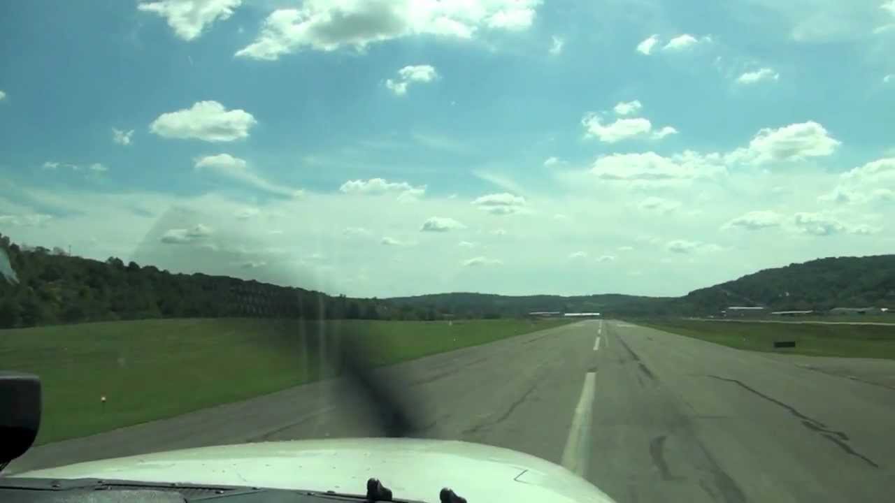 Cessna 172 Takeoff/ High Approach Landing - YouTube