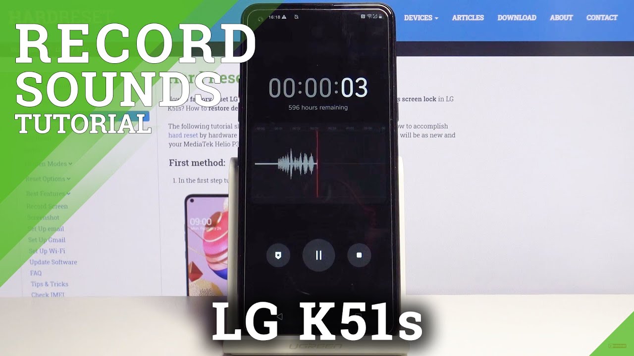 How to Record Sounds in LG K51s – Record Voice