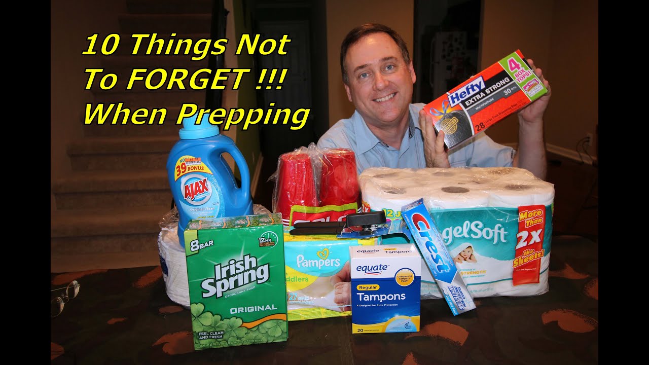 10 Things To NOT Forget When Prepping For The Apocalypse - YouTube