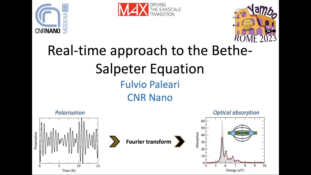 Real time approach to the Bethe-Salpeter equation - YouTube