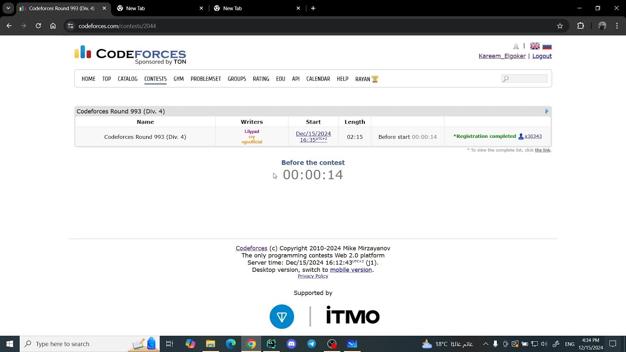 Codeforces Round 993 Div 4 Screencast Youtube 4931