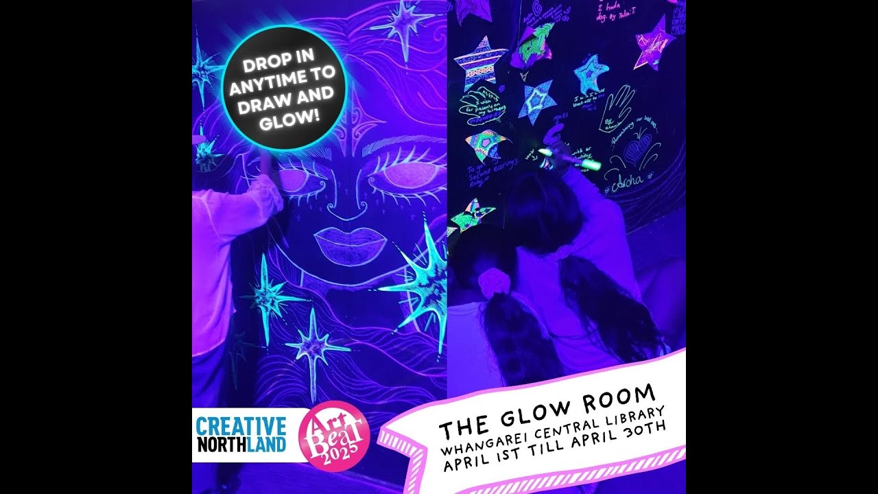 Glow Room and ArtBeat: Interview with Jo Roberts from Creative Northland - YouTube