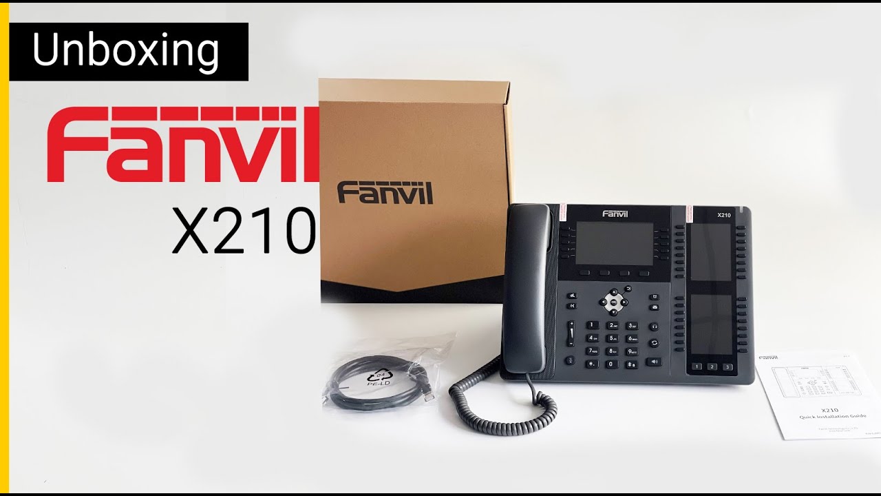 Fanvil X210 Unboxing - YouTube