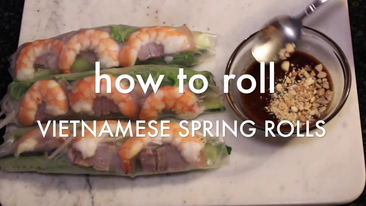 How to Roll Vietnamese Spring Rolls - YouTube