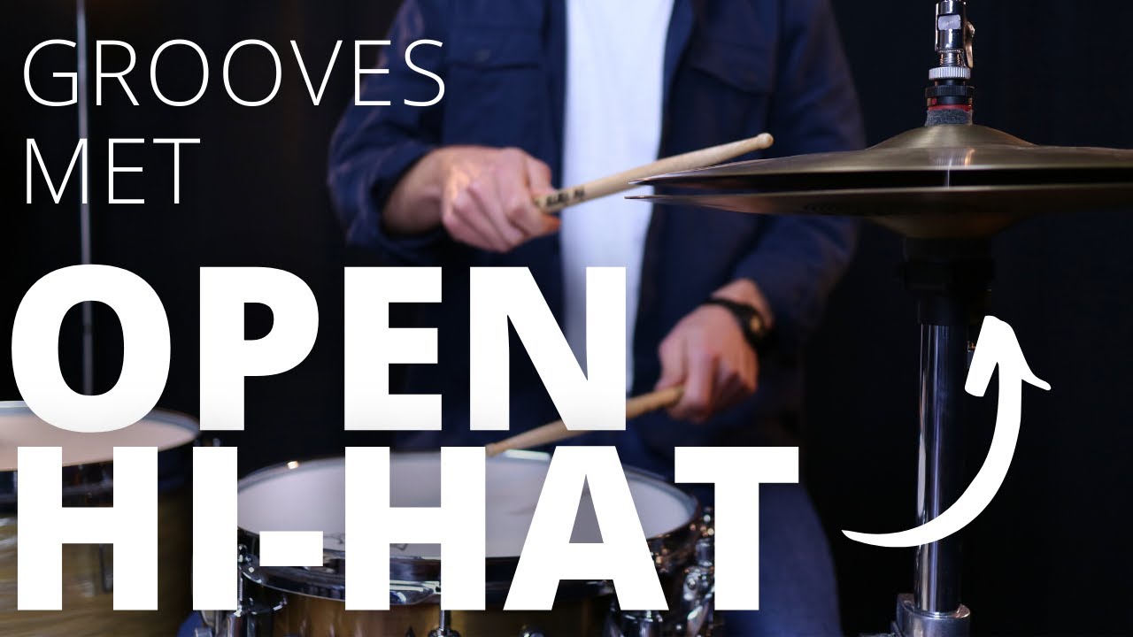 De 2 Belangrijkste GROOVES met Open Hi-Hat (Beginner) | DRUMLES - YouTube
