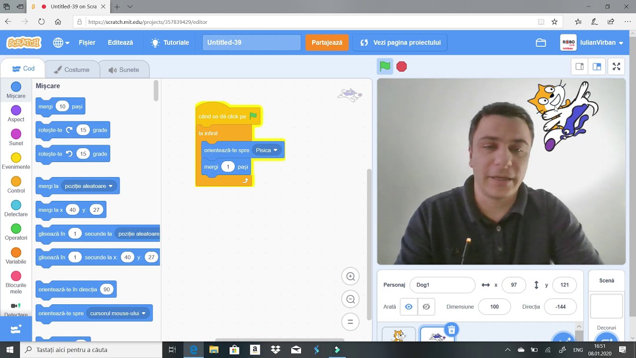 Cum sa faci primul tau joc in Scratch - TUTORIAL - YouTube