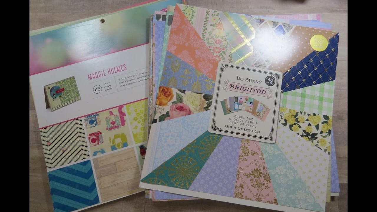 Tearing Down Paper Pads - Scrapbooking - YouTube
