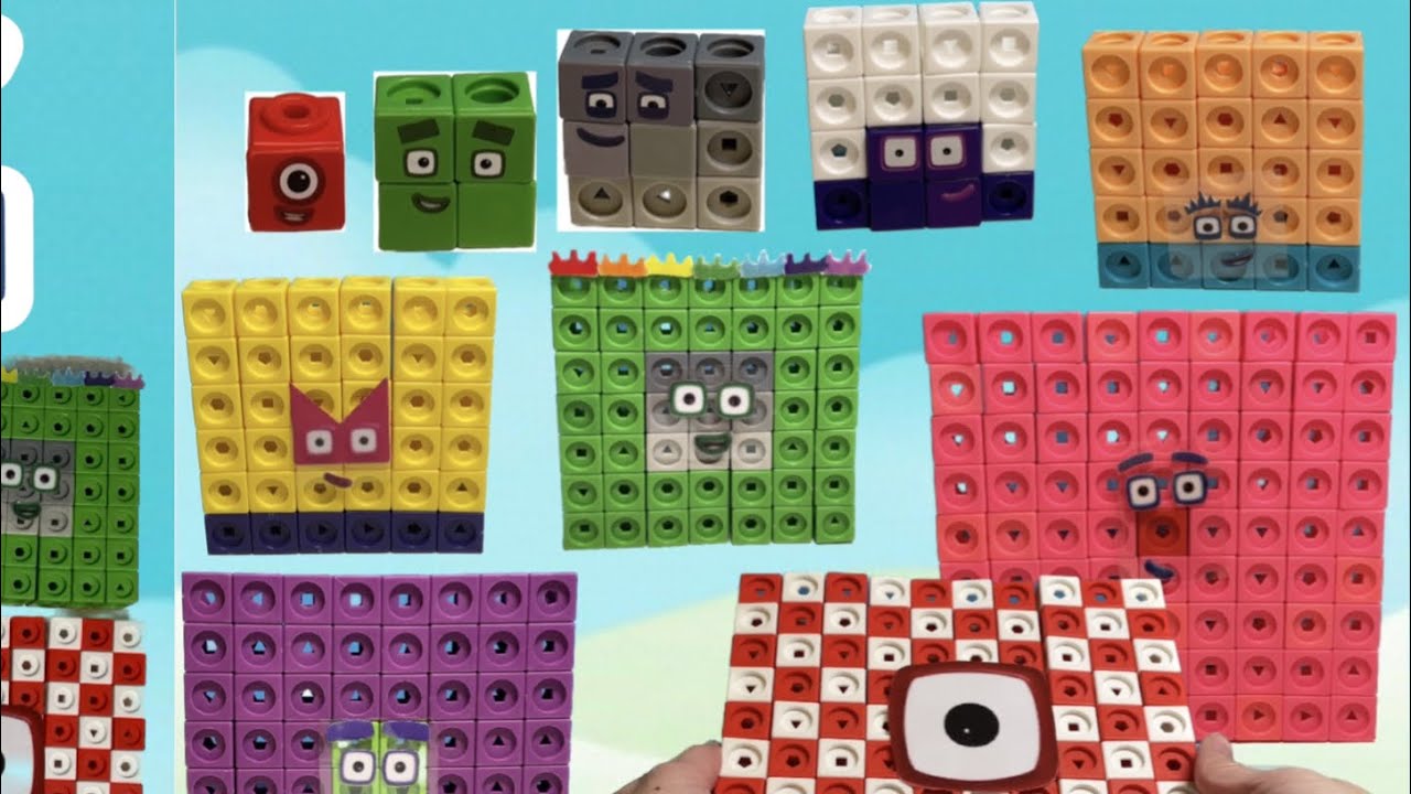 Making Numberblock Square 1 100 1 4 9 16 25 36 49 64 81 100 From