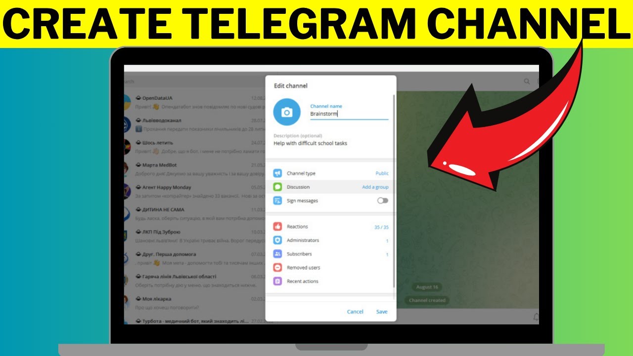 How to Create a Telegram Channel (2024 Guide) - YouTube