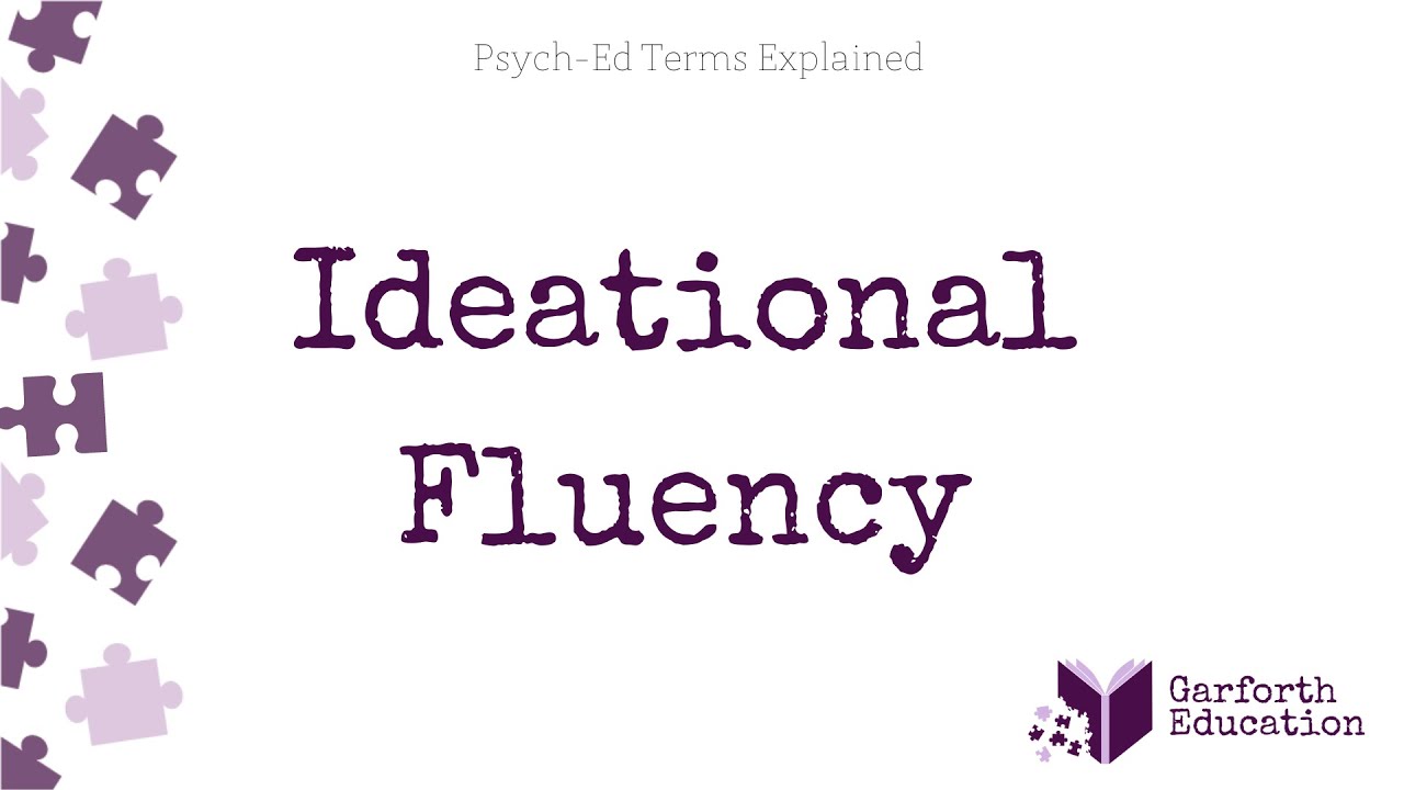 Ideational Fluency - YouTube