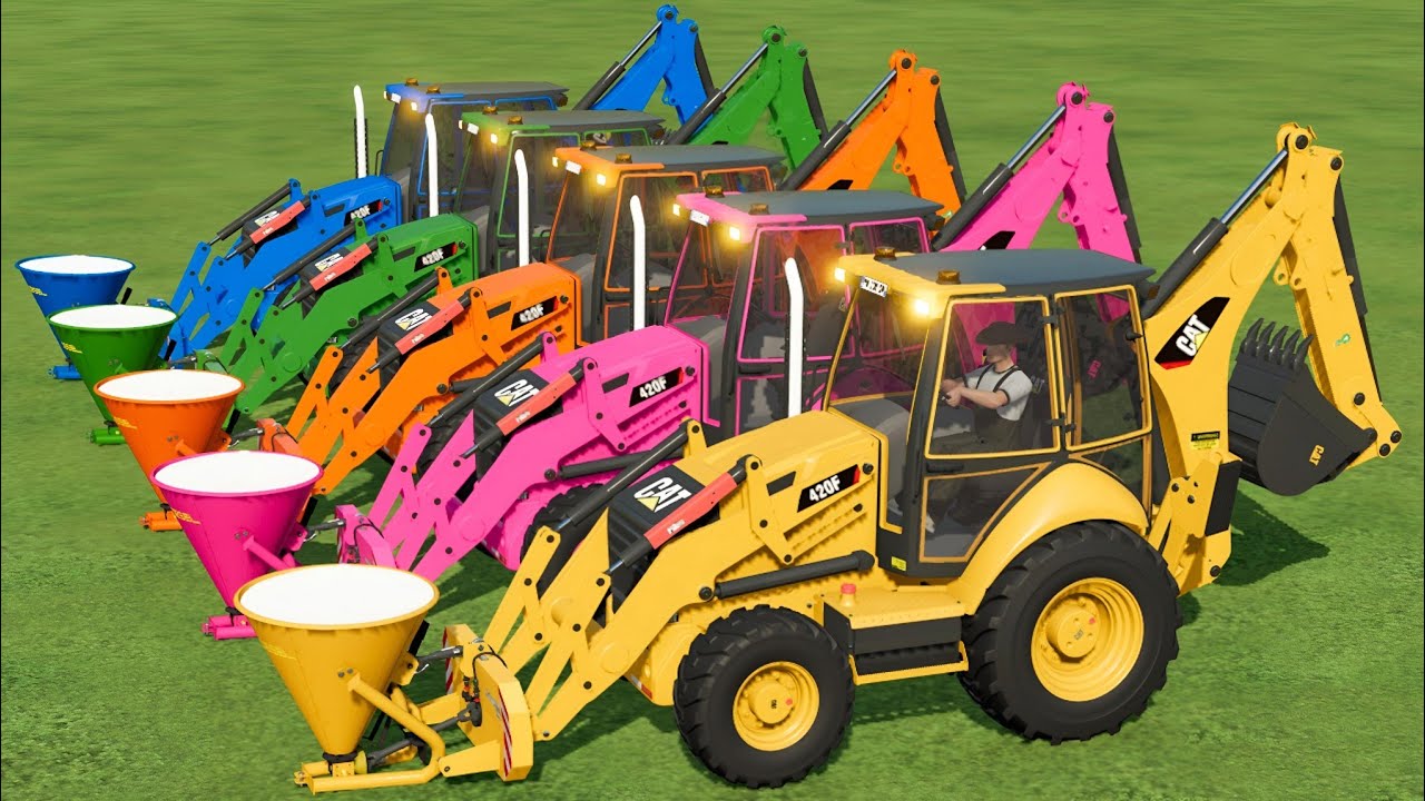 COLORS OF LOADER ! LIME SPREADING WITH JCB IN FS22 | FARMING SIMULATOR ...