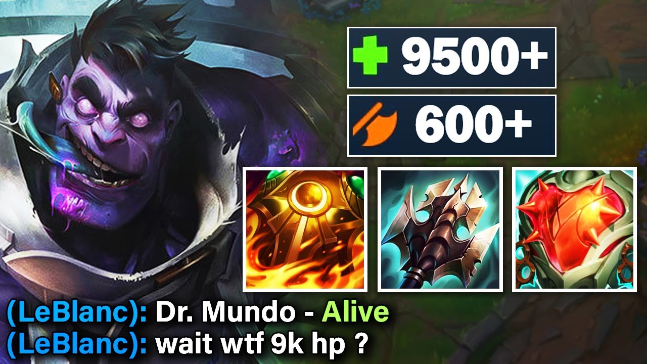 I stacked Infinite HP on MUNDO and bought EVERY ITEM that scaled with ...