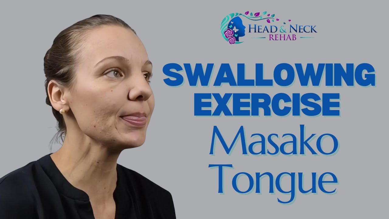Swallowing Exercise Masako Tongue - YouTube